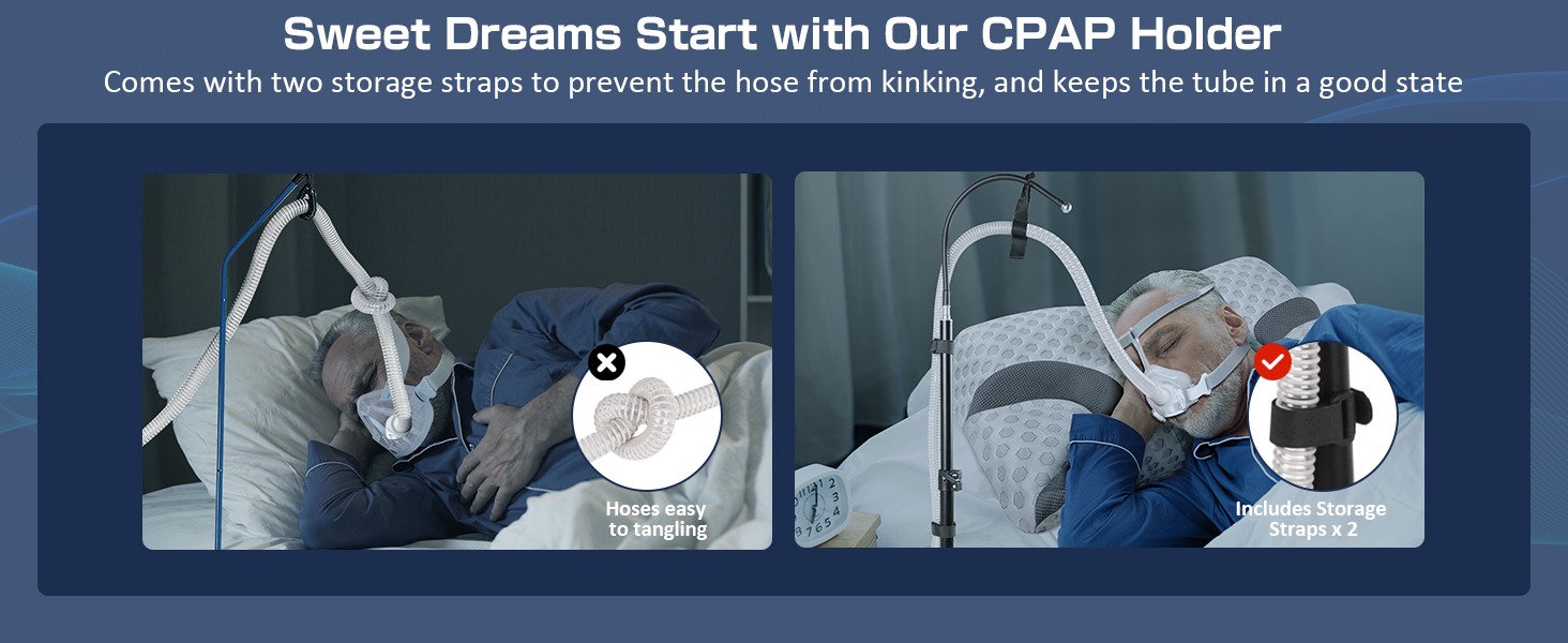 Amazon.com: IKSTAR CPAP Hose Holder for Bed, Retractable Bedside CPAP Hose Tube Hanger, Lasts 10 ...