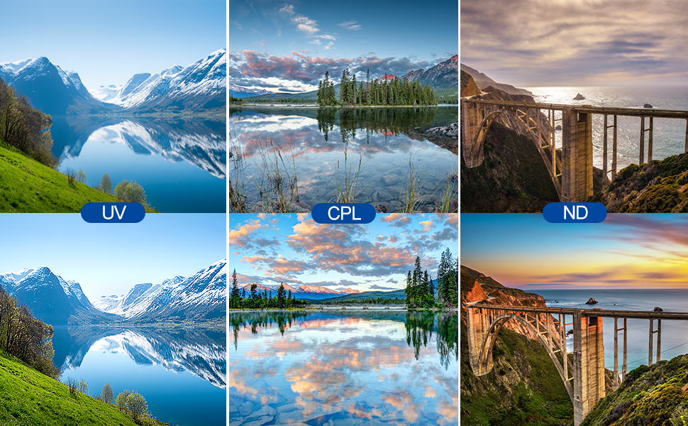 Skyreat Juego de filtros ND para DJI Mavic 3 Classic Drones Accesorios, paquete de 6 (UV/CPL/ND4 ...