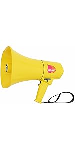 Amazon | ノボル(noboru) レイニーメガホン タフPlus 6W 黄色 TS-631 | ノボル(noboru) | メガホン・拡声器