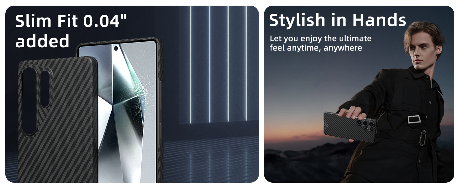 Amazon.com: X-level Design for Samsung Galaxy S25 Ultra Case,Slim Flexible Carbon Fiber Case ...