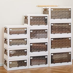 Amazon.com: Bienvoun 32Qt Closet Organizers and Storage Collapsible Storage Bins with Lids ...