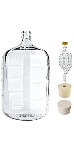 Amazon.com: North Mountain Supply Narrow Mouth Glass Demijohn/Carboy ...