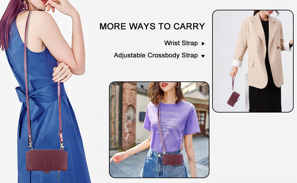 Amazon.com: Harryshell Crossbody for Samsung Galaxy S24 Ultra 5G Case Wallet [8 Card Slots] with ...