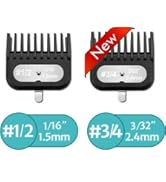 Amazon.com: Clipper Guards Set Compatible with Most Wahl Clippers, Clipper Guides Replacement ...