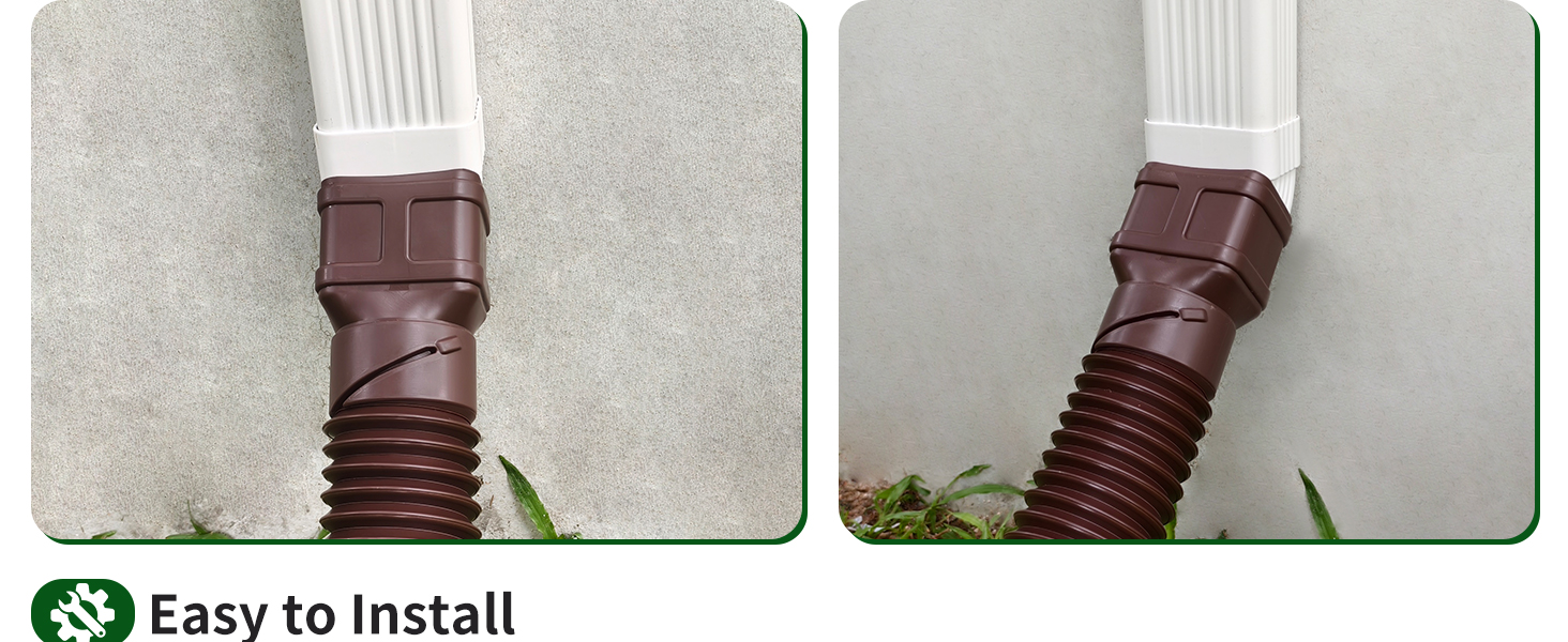 POLARDAYS 7ft Long Gutter Downspout Extensions, Outer Diameter 3 ...