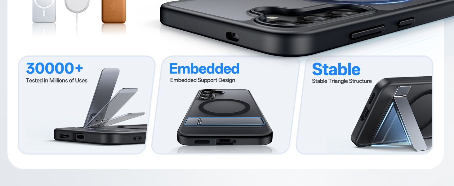 Amazon.com: SIXBOX for Samsung Galaxy S25 Case, Compatible with MagSafe & Built-in Stand ...