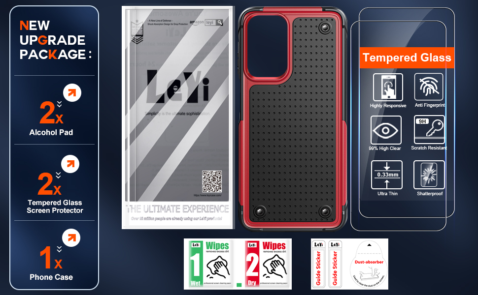 Amazon.com: LeYi for Galaxy A03S Phone Case, Samsung AO3S Phone Case with [2 Pack] Screen ...