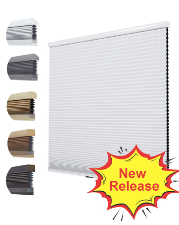 Persilux Custom Size Cordless Cellular Shades Top Down Bottom Up Pleated Window Shades 100% ...