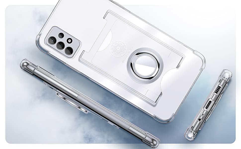 SHIELDS UP Designed for Samsung A53 5G Case, Galaxy A53 5G Minimalist Wallet Case with Ring ...