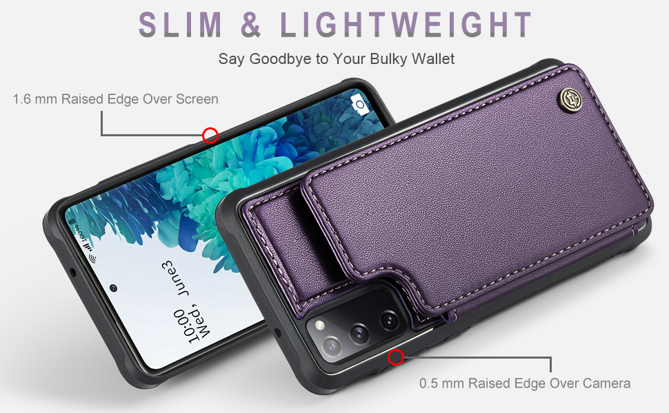 Amazon.com: Vinich for Samsung Galaxy S20 FE Wallet Case with Card Holder, RFID Blocking Credit ...