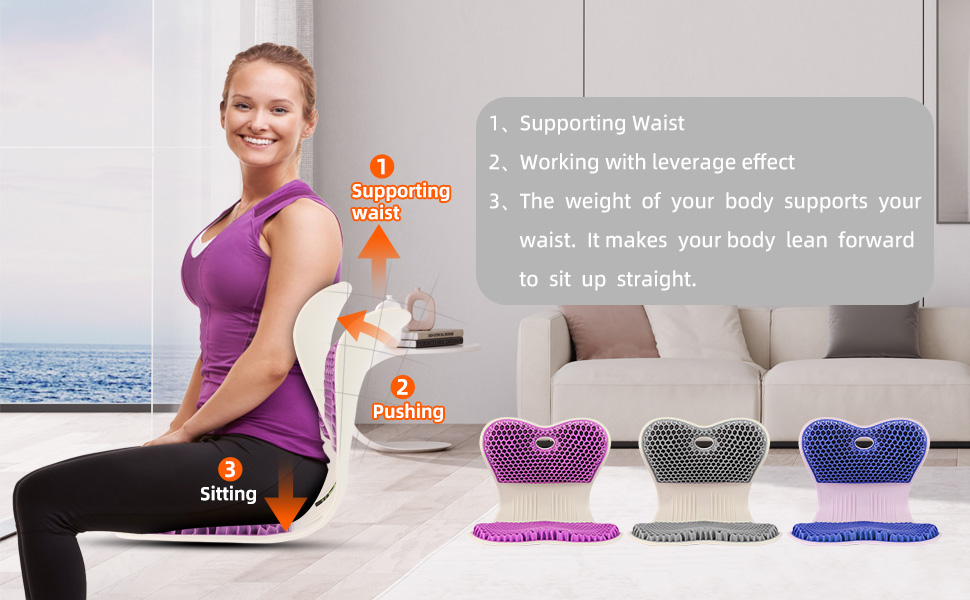Amazon.com: Posture Corrector Chair, Ergonomic Back and Lumbar Support ...