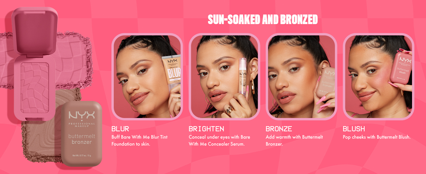 Amazon.com : NYX PROFESSIONAL MAKEUP Buttermelt Powder Blush, Fade and Transfer-Resistant Blush ...