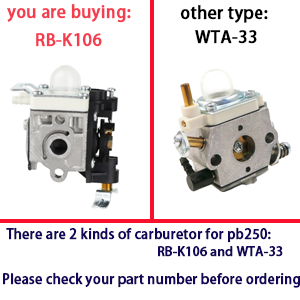 Amazon.com: Ferilter PB250 Carburetor for Echo ES-250 PB-250LN PB 250LN Leaf Blower PB-250LN RB ...