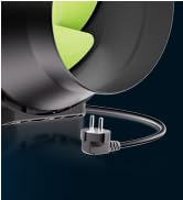 Hon&Guan Rohrventilator 125mm Leise Inline-Kanalventilator Rohrlüfter Abluftventilator mit 1m EU ...