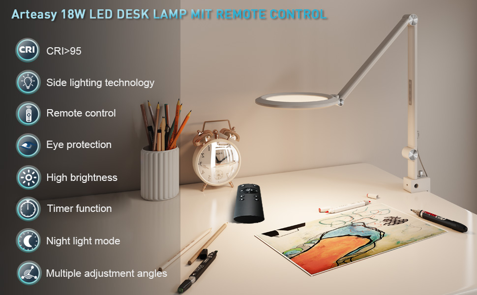 Remote Control Desk Light at Isaac Oppen blog
