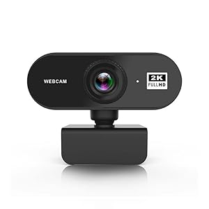 Amazon.com: Jinpei 2K QHD Webcam with Microphone, Web Computer Camera ...