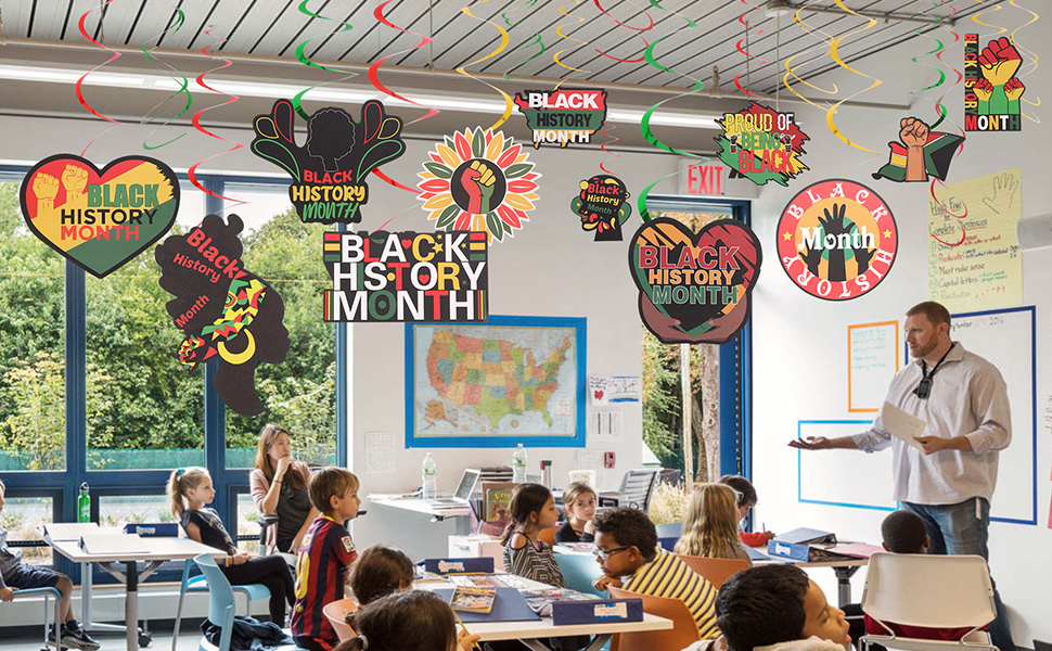 Amazon.com: Black History Month Bulletin Board Decorations Cutouts ...