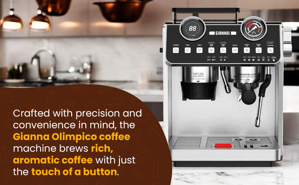 Amazon.com: GIANNA Espresso Machine with Grinder, 20 Bar Professional Espresso Maker with ...
