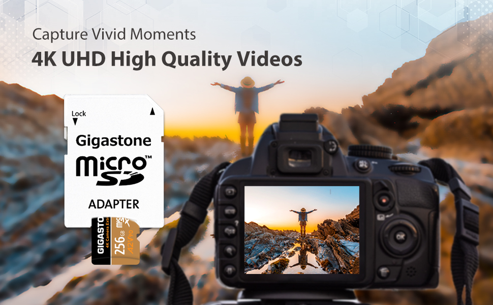 [5-Yrs Free Data Recovery] GIGASTONE 256GB Micro SD Card, Camera Extreme MAX, Up to 160/130 MB/s ...