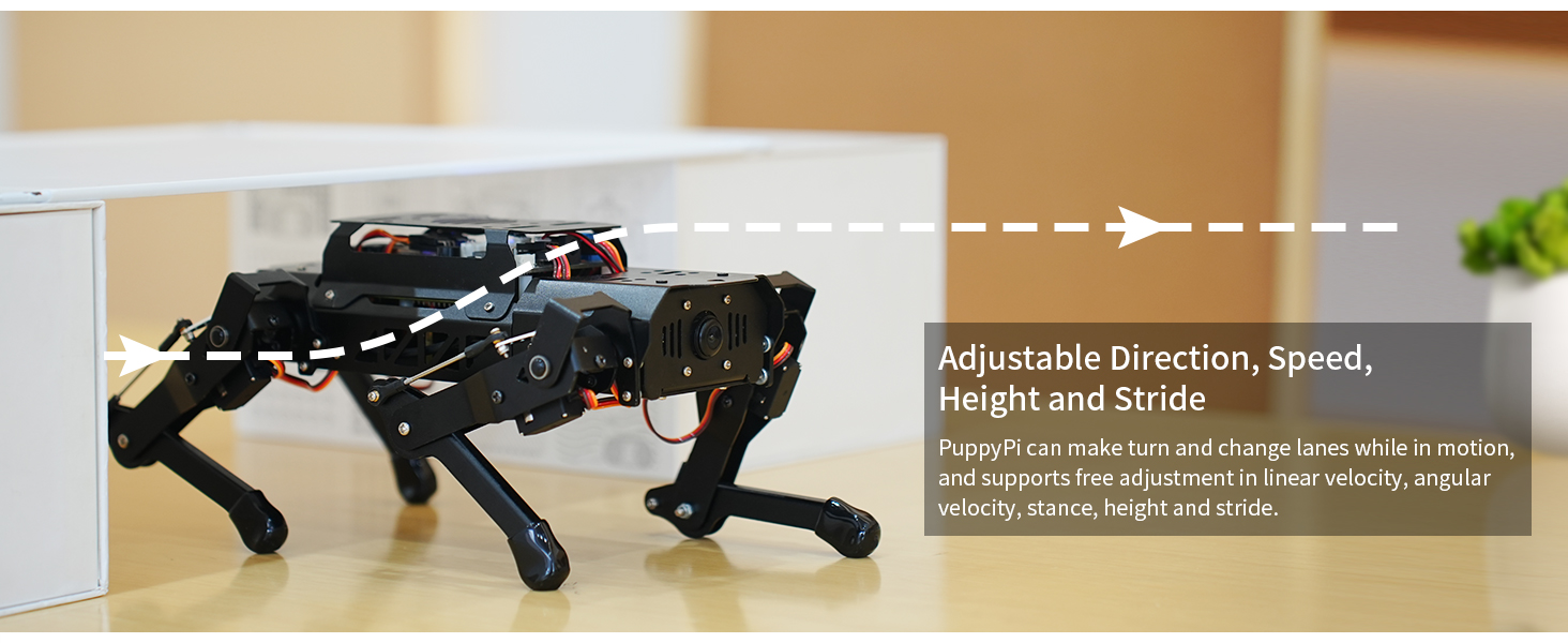 Amazon.com: PuppyPi Robot Dog for Raspberry Pi, ROS2 & ROS1 Open Source TOF Lidar AI Vision ...