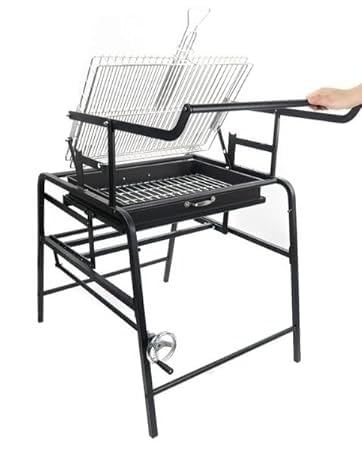 Amazon.com: 360 degrees Rotating Charcoal Grills, Stainless Steel BBQ Grill Portable Outdoor ...