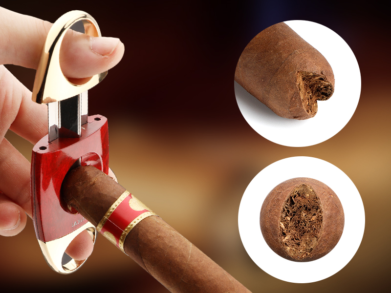 Amazon.com: FANKAI Cigar Cutter Set V Cutter Cigar Guillotine Accessories Up to 60 Gauge Perfect ...