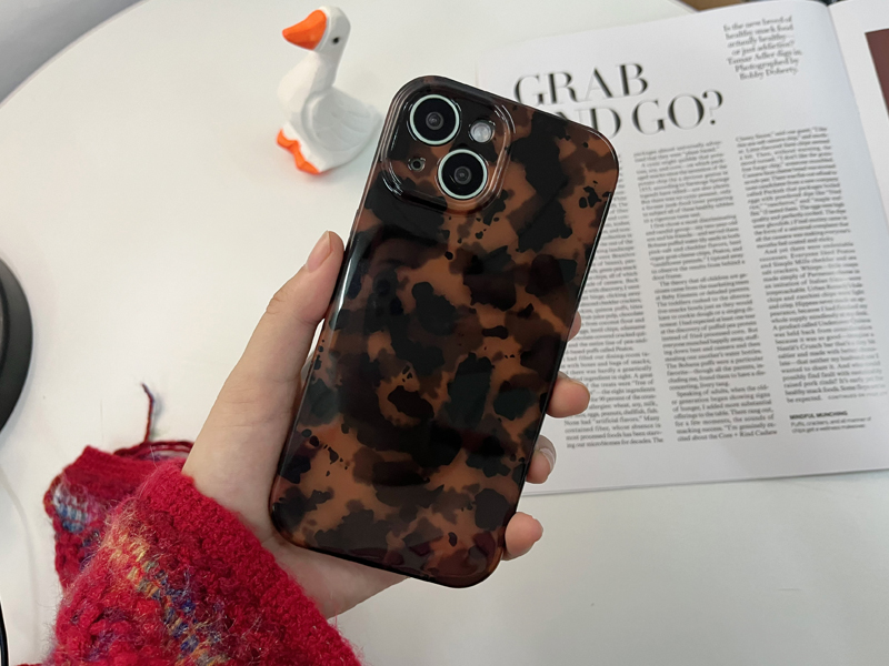 Amazon.com: aaknhen Tortoise Shell Phone Case Compatible for iPhone 16 Pro Max Retro Leopard ...