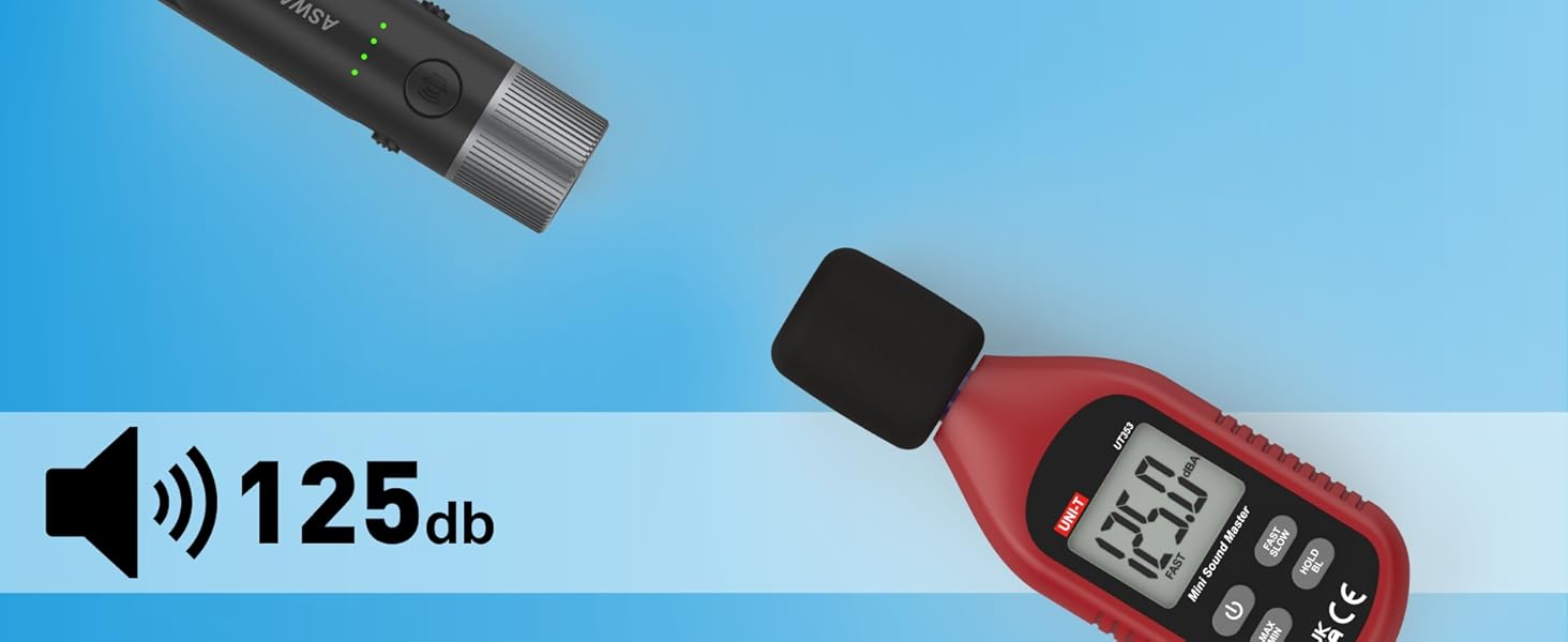 Amazon.com : aswayke Electronic Whistle Rechargeable IPX4 Max Sound 125db Battery 1000mAh COB ...