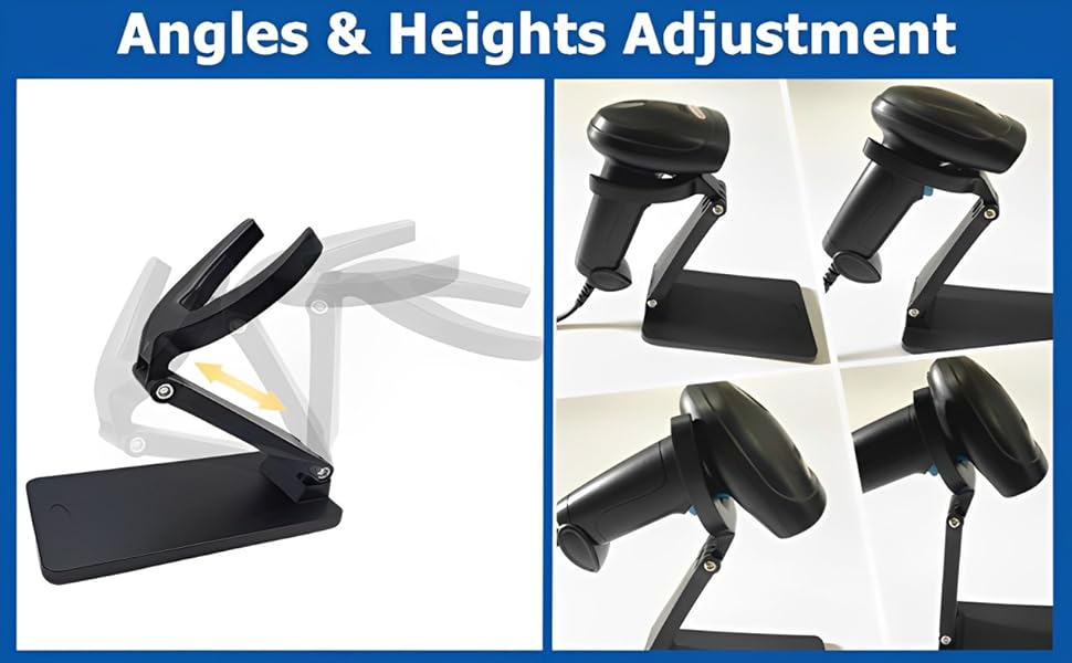 Amazon.com: YurMemo Universal Scanner Holder Free-Installed Barcode Scanner Holder Adjustable ...