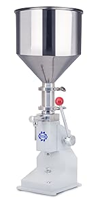 Amazon.com: Sumeve Manual Filling Machine Filling 5-70ml Bottler Filler For Liquid and Paste A03 ...