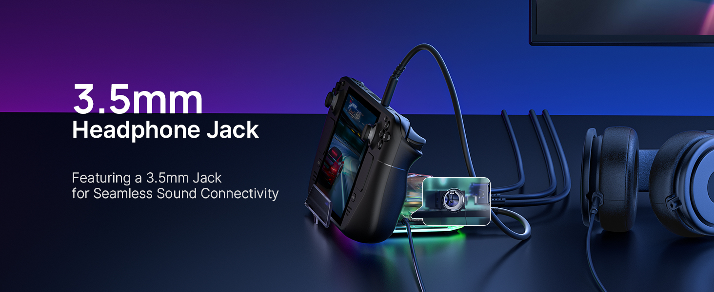 Amazon.com: JSAUX RGB Docking Station for Steam Deck (OLED)/ROG Ally/Legion Go, 12-in-1 Handheld ...