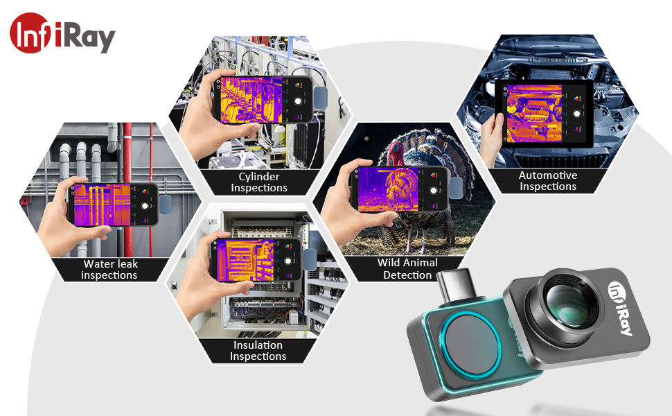 InfiRay P2 Pro Thermal Camera with Magnetic Macro Lens