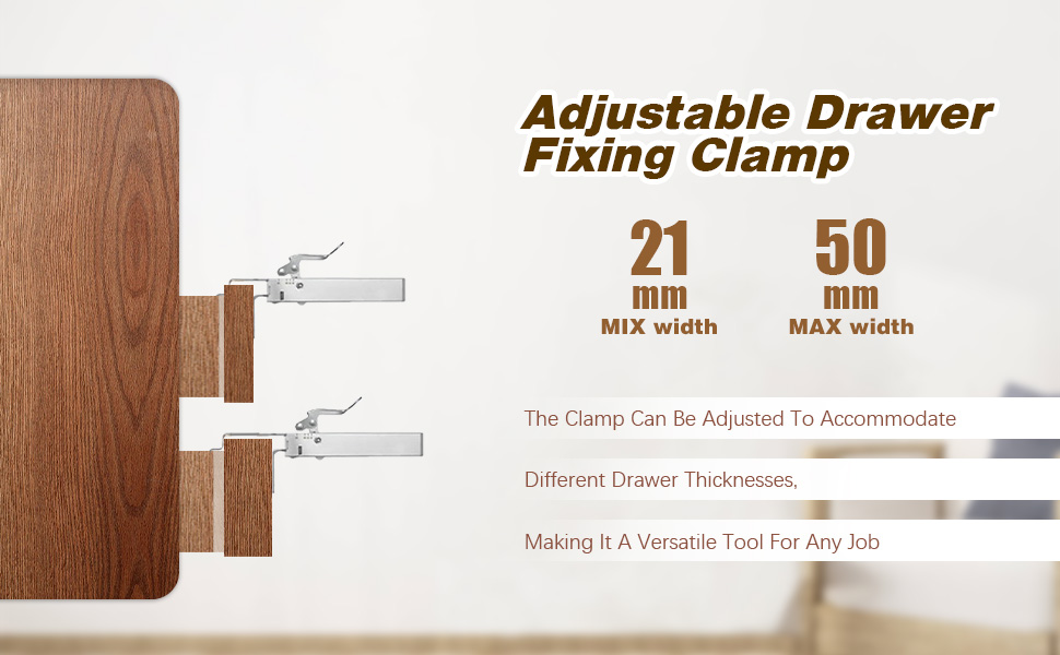 Adjustable Drawer Fixing Clamp - Universal Heavy-Duty Cabinet Installation Tool, One-Press Fixed ...