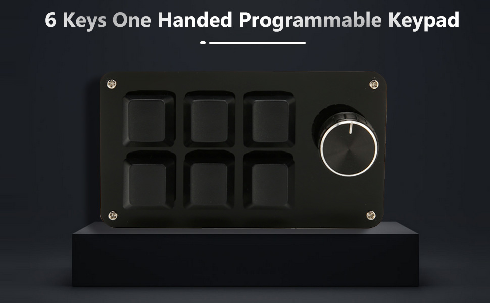 Programmable Keyboard, RGB Backlight OSU Gaming Keyboard, USB DIY 6 Key Mini Portable Keypad ...