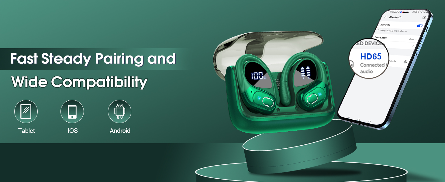 Amazon.com: Aptkdoe Wireless Earbuds 75hrs Bluetooth 5.4 Headphone ...