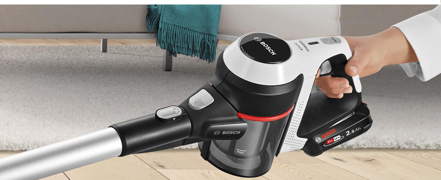 Amazon.de: Bosch Akku-Staubsauger Unlimited 6 BCS611AM, kabelloser ...