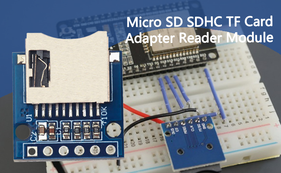 10pcs Micro SD SDHC TF Card Adapter Reader Module with SPI Interface Level Conversion Chip ...