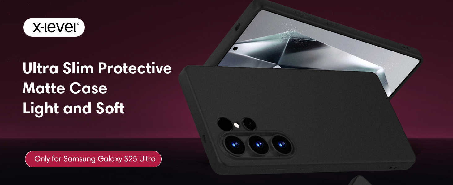 Amazon.com: X-level for Samsung Galaxy S25 Ultra Case, Slim Fit Super Soft TPU Phone Cover, with ...