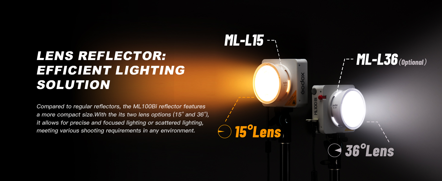 Amazon.com : Godox ML100Bi 120W LED Video Light with Battery Grip, 2800K-6500K Bi-Color ...