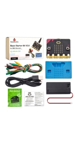 Amazon.com: KEYESTUDIO 45 Sensors Starter Kit with Micro:bit V2.2 for Learning Microbit V2 ...