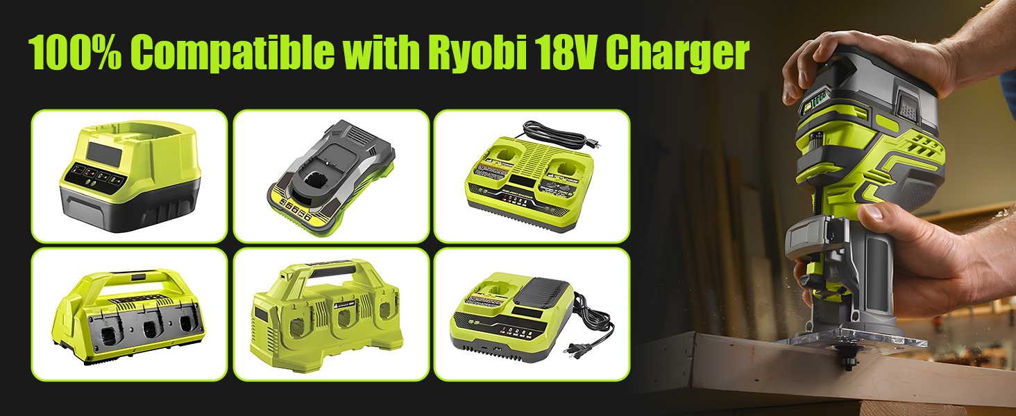 Amazon.com: BATTOOL 2Packs 4.0Ah Lithium Battery Replacement for Ryobi 18V Battery P102 P103 ...