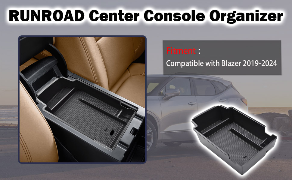 Amazon.com: RUNROAD Upgraded Center Console Organizer Tray Compatible with Chevy Blazer 2024 ...