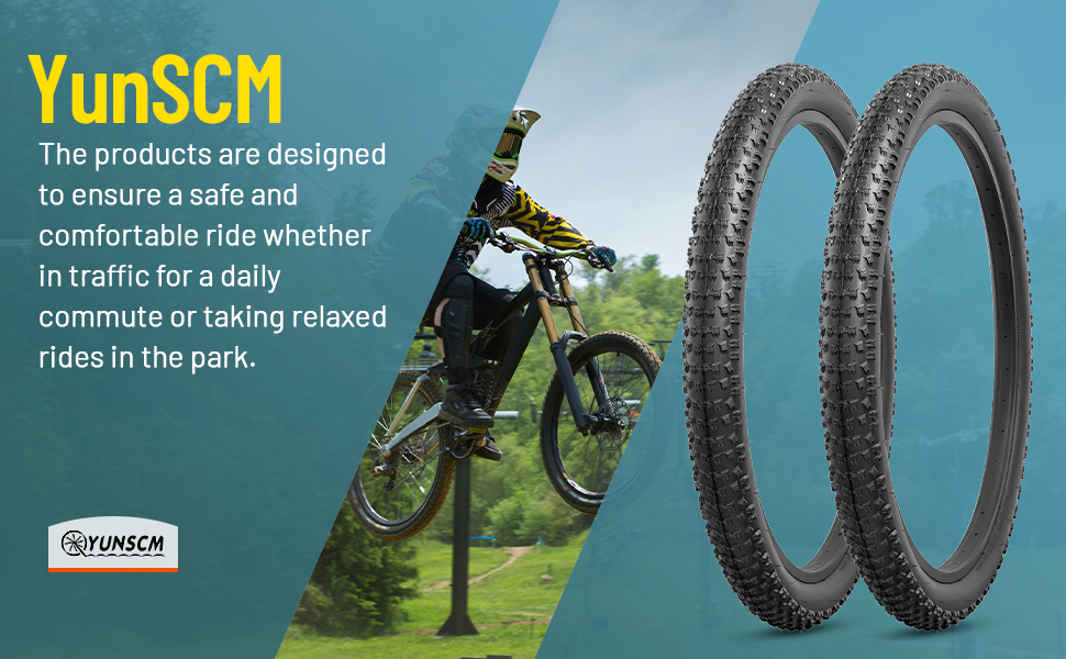 Amazon.com : YUNSCM 20" Mountain Bike Tires 20x2.60/66-406 and 20" Heavy Duty Bike Tubes ...