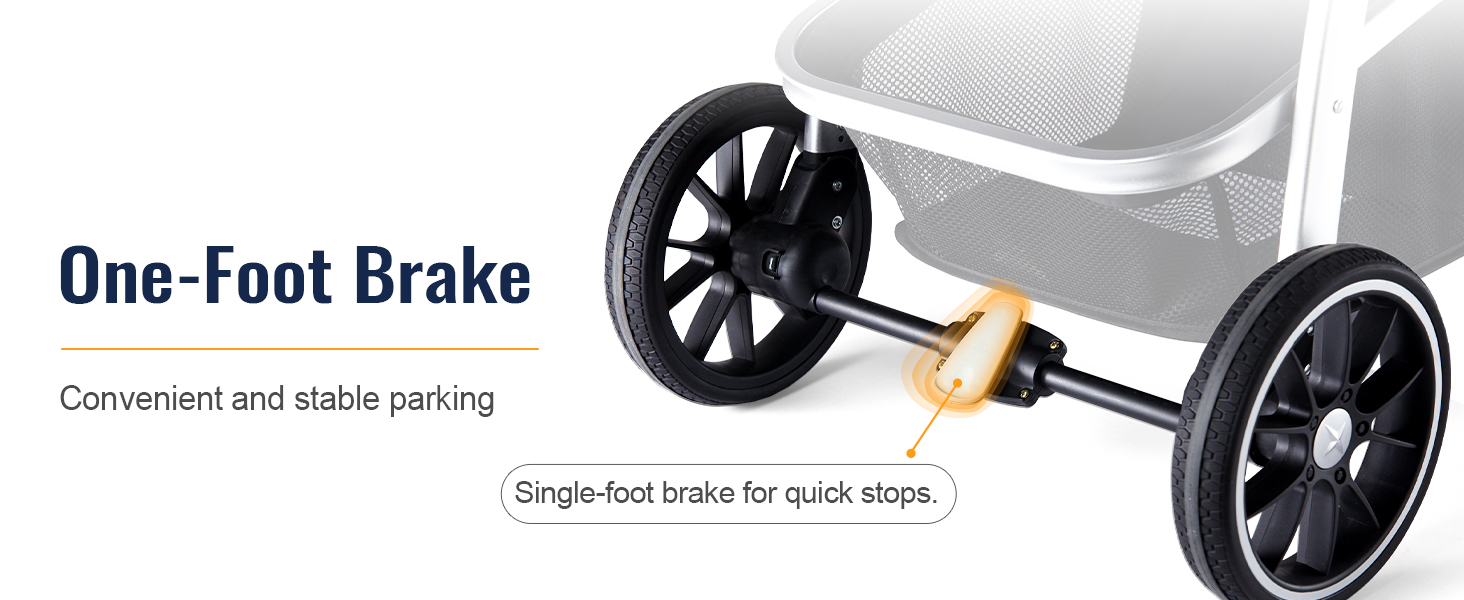 Amazon.com : Hagaday Baby Stroller, 2-in-1 Reversible Toddler Seat with Bassinet Mode, Foldable ...