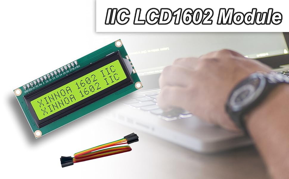 Amazon.com: 1602 LCD Display Module with IIC I2C Serial Interface ...