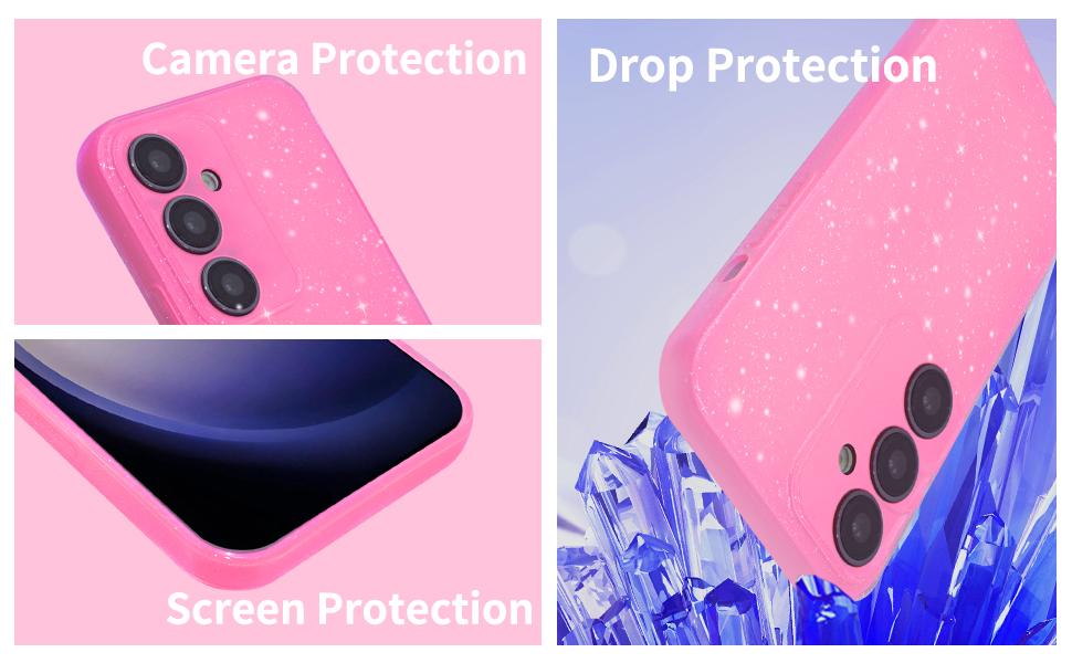 Amazon.com: TURYXIA for Galaxy A15 5G Phone Case Glitter, for Samsung Galaxy A15 5G Case Girly ...