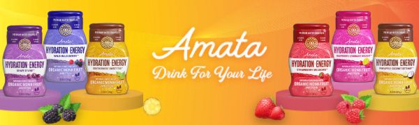 Amazon.com: Amata Keto Drink Mix Life & Sport - Water Flavor Drops - Naturally Sweetened with ...