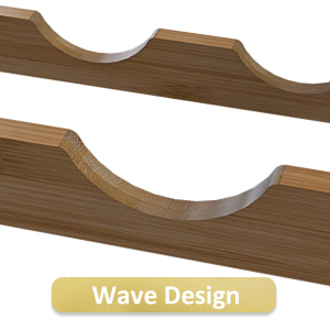 Amazon.com: Ruichang Wine Rack Sturdy Wine Countertop - Bamboo Wine Bottle Holder Wine Storage ...