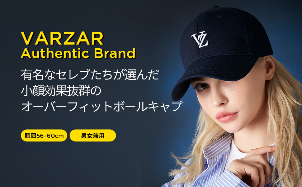 Amazon.co.jp: [VARZAR] 3D Monogram logo over fit ball cap Navy : スポーツ＆アウトドア
