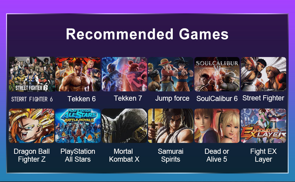 Amazon.com: PXN X8 Arcade Stick - Fight Stick Joystick with Turbo and Green Axis Mechanical ...